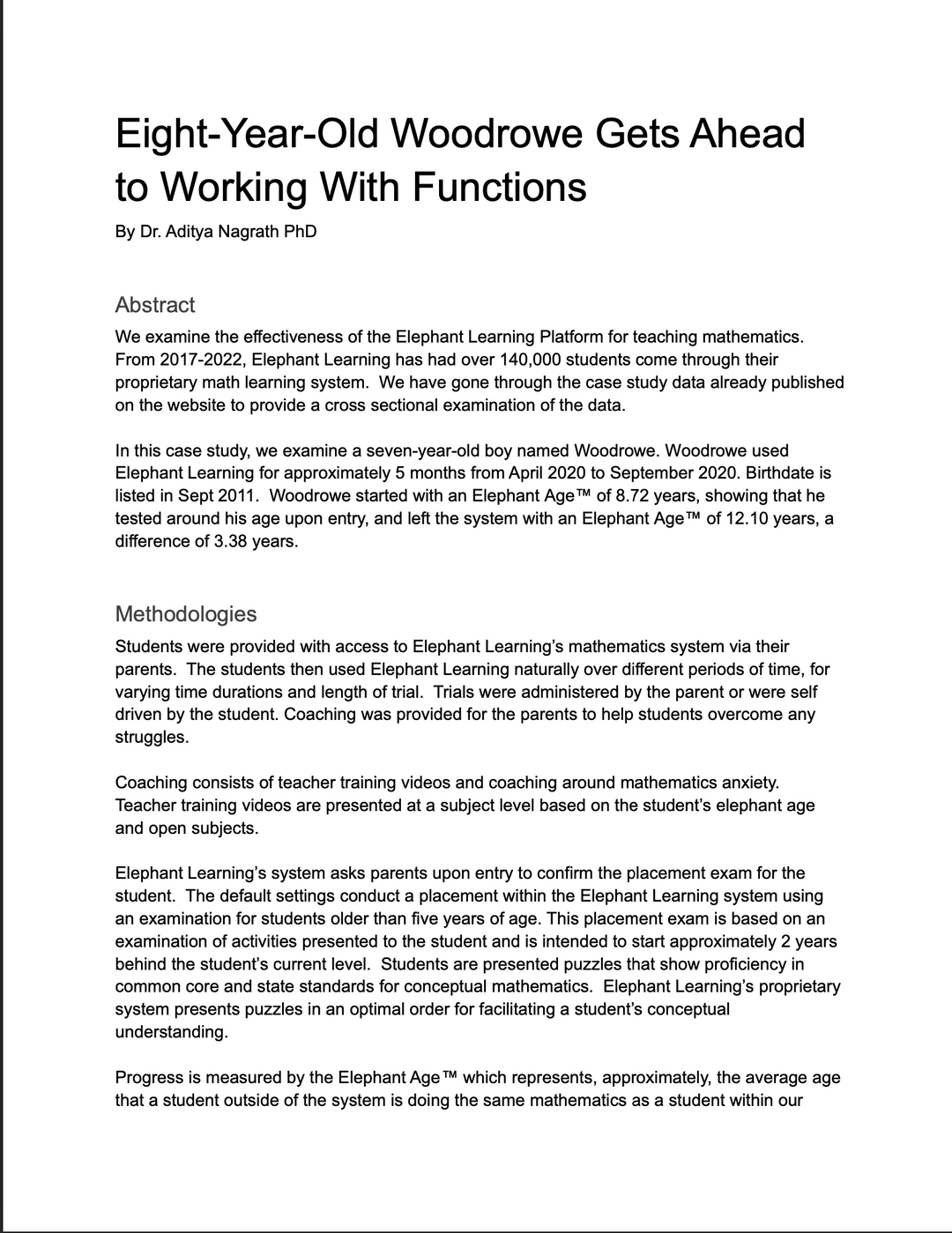 Our Research | Elephant Learning